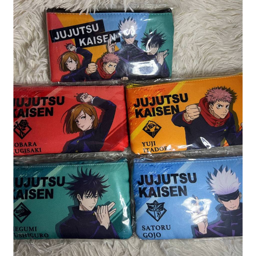Jujutsu Kaisen - Flat Pouch Gojo Nobara Yuji Megumi [Official Merch ...