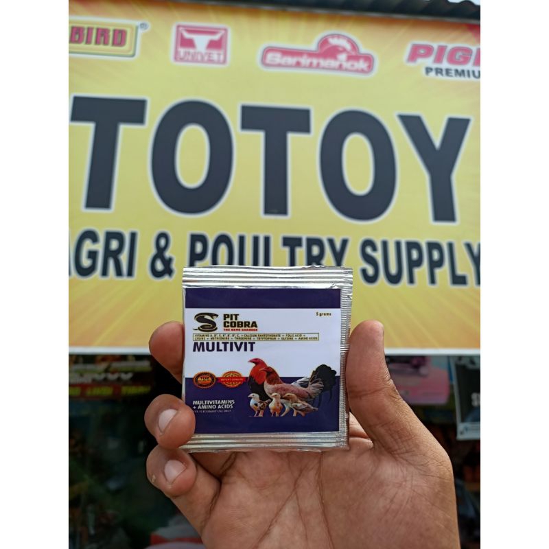 PIT COBRA MULTIVIT 5G SACHET (5 PIECES) | Shopee Philippines