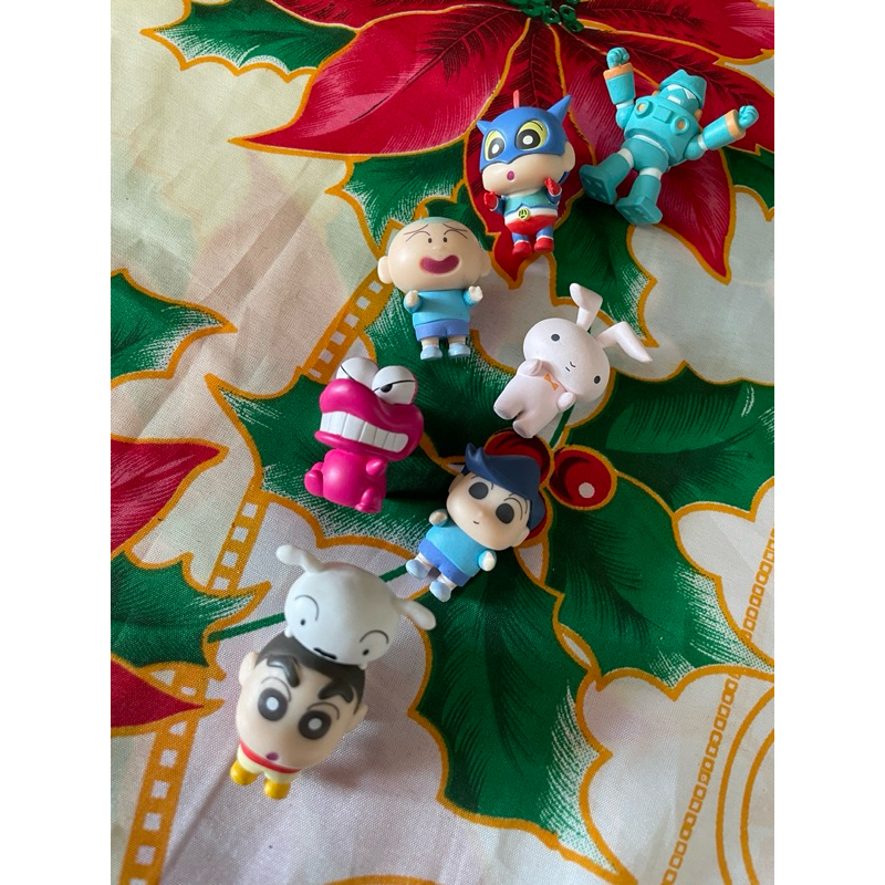 Shin Chan Miniature Vinyl Action Figure Set of 7 Rare and Collectible ...
