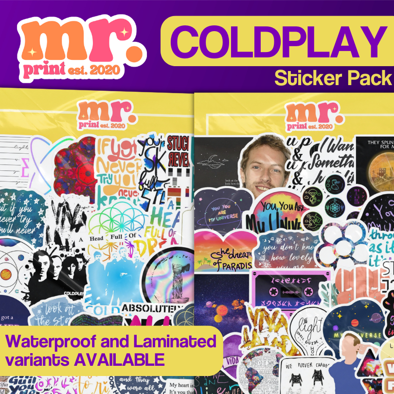 COLDPLAY STICKERS | CHRIS MARTIN | WATERPROOF STICKERS | Shopee Philippines
