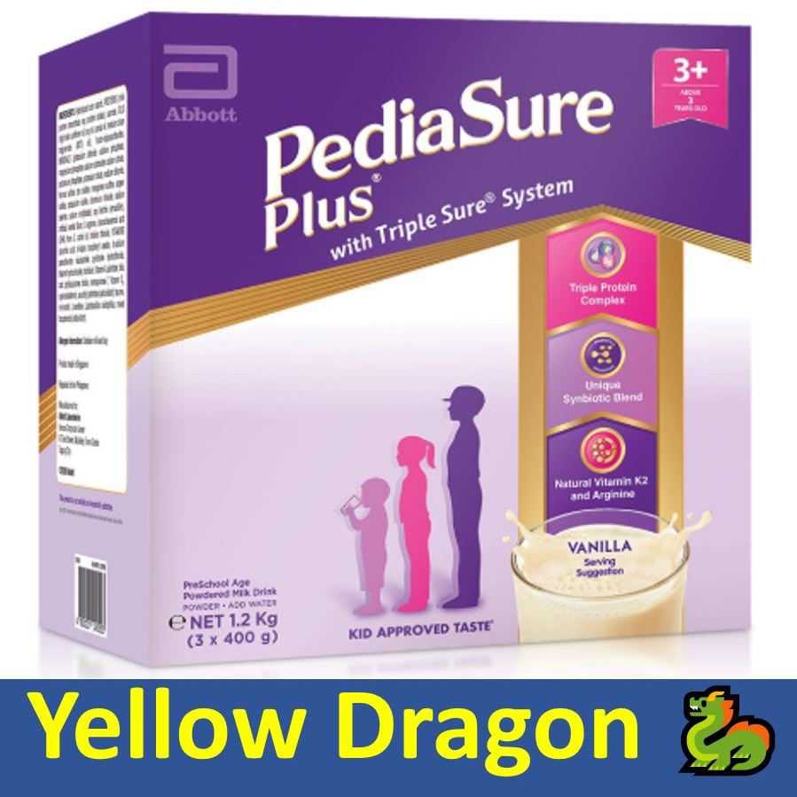 PEDIASURE Plus Vanilla 1.2kg (3boxes of 400g) -Expiry OCT 2025 | Shopee ...