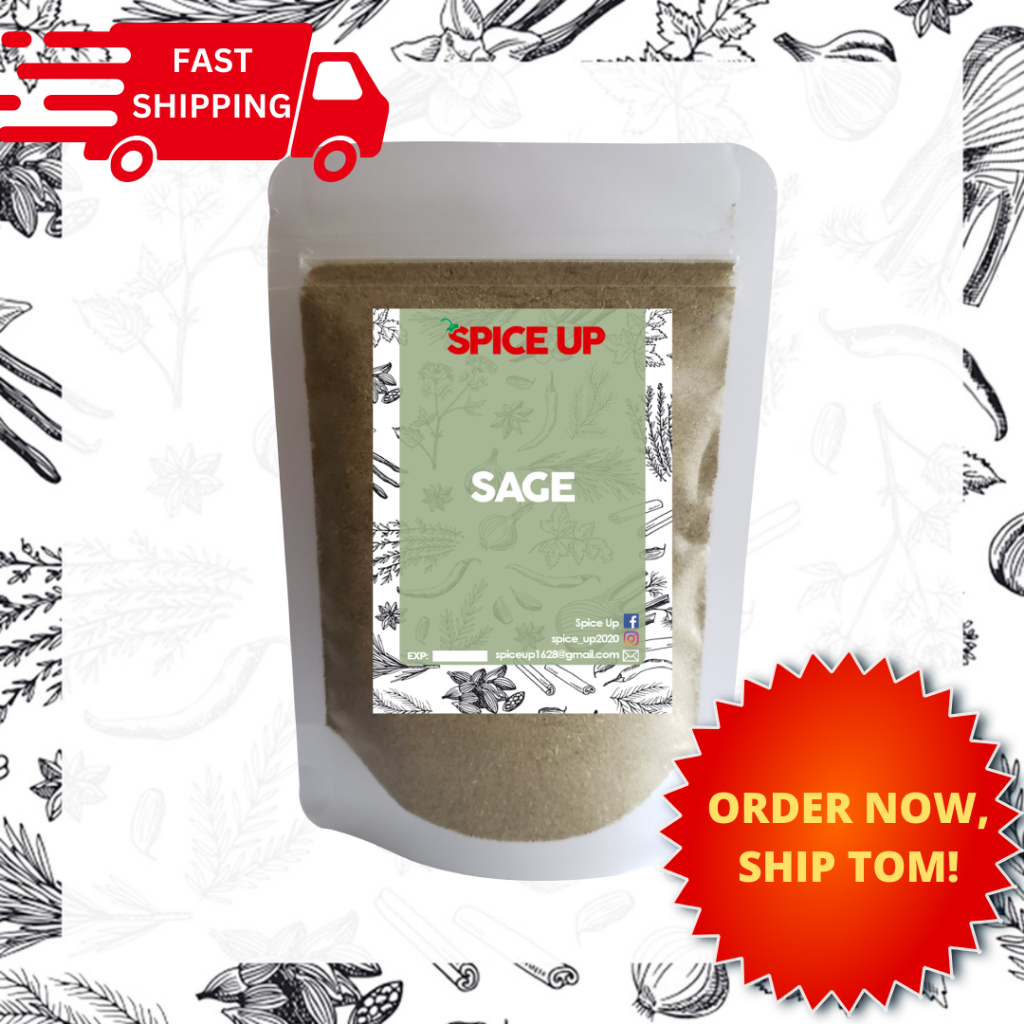 Premium Sage Rubbed / Sage Leaves 50g (Organic) | Shopee Philippines