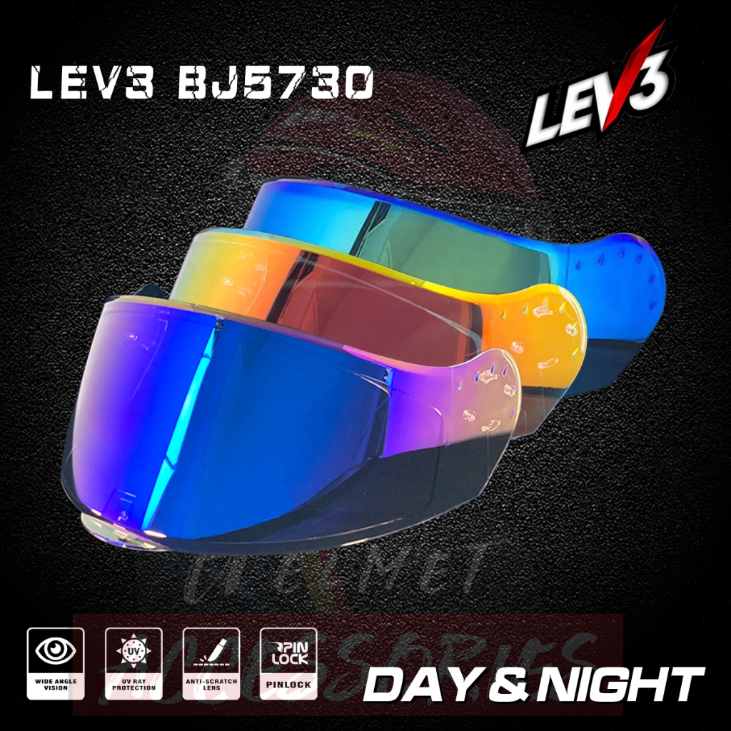 LEV3 BJ-5730 HELMET VISOR LENS | Shopee Philippines