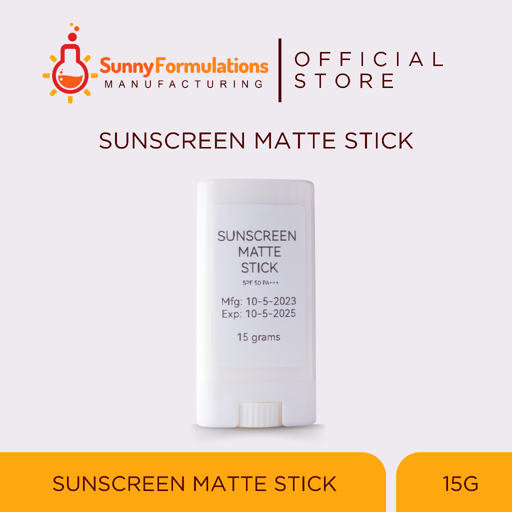 The Skin-Firm/Sunny Formulations Sunscreen Matte Stick 15g | Shopee ...