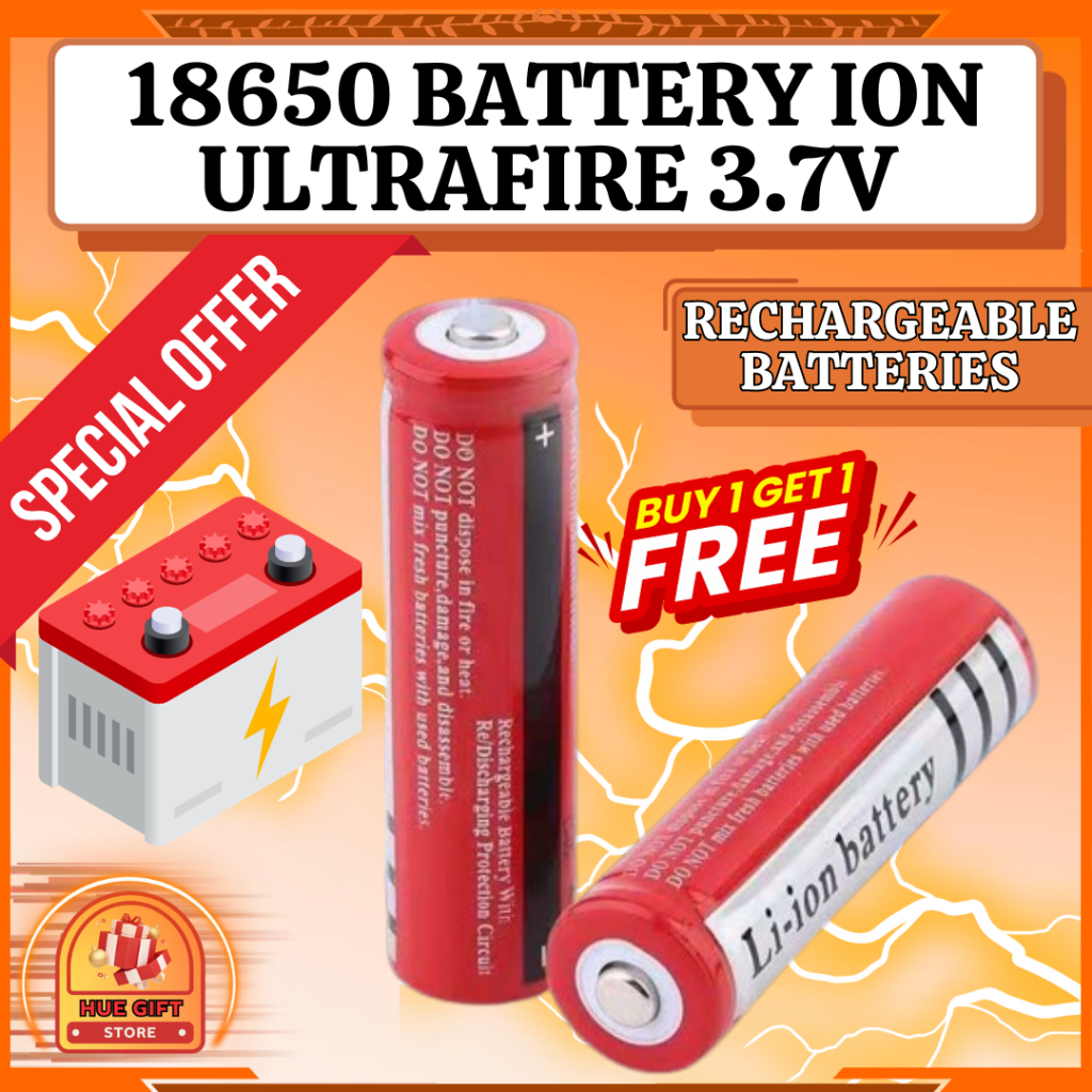 Buy 1 take 1 3.7V 18650 Battery Ultrafire Lithium-ion Rechargeable ...