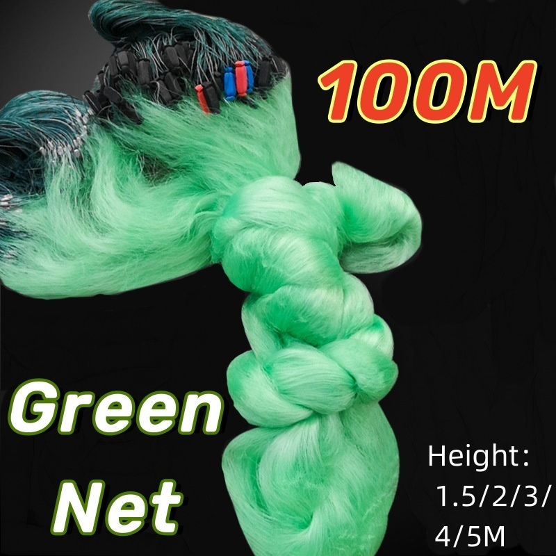 Lambat Fishing Net 100 Meters Nylon Fish Net 2/3 Fingers Net Hole ...