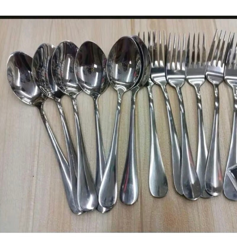 Set Of 6pcs Spoon And 6pcs Fork Stainless 304 High Quality Cutlery