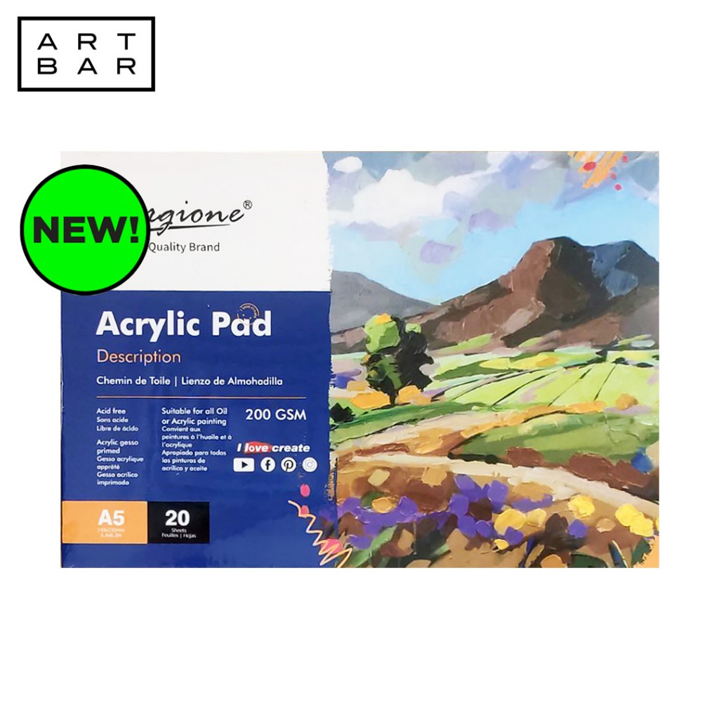 Giorgione Acrylic Pad A5 200 gsm 20 Sheets - Art Bar | Shopee Philippines