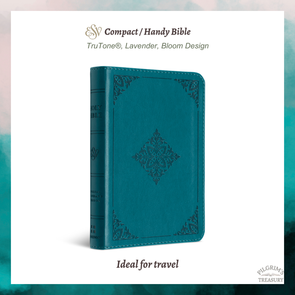ESV Compact Bible TruTone, Deep Teal, Fleur-de-lis Design Handy Travel ...