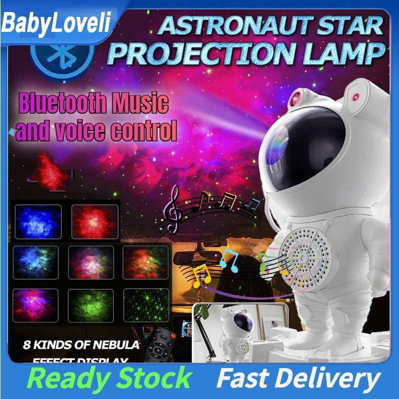 Astronaut Starry Sky Projector Lamp Galaxy Night Light for Bedroom gift ...