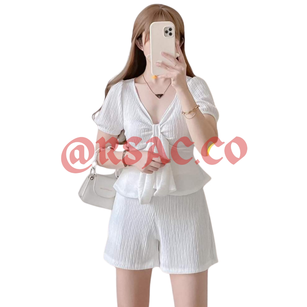 Elegant Ladies Terno Blouse and Shorts Set: Formal Women's Coordination ...
