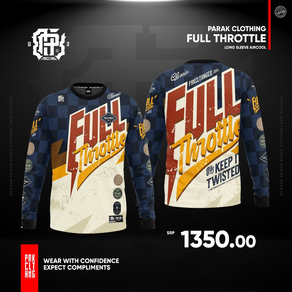 Parak Clothing Full Throttle Aircool Riding Jersey | Shopee Philippines