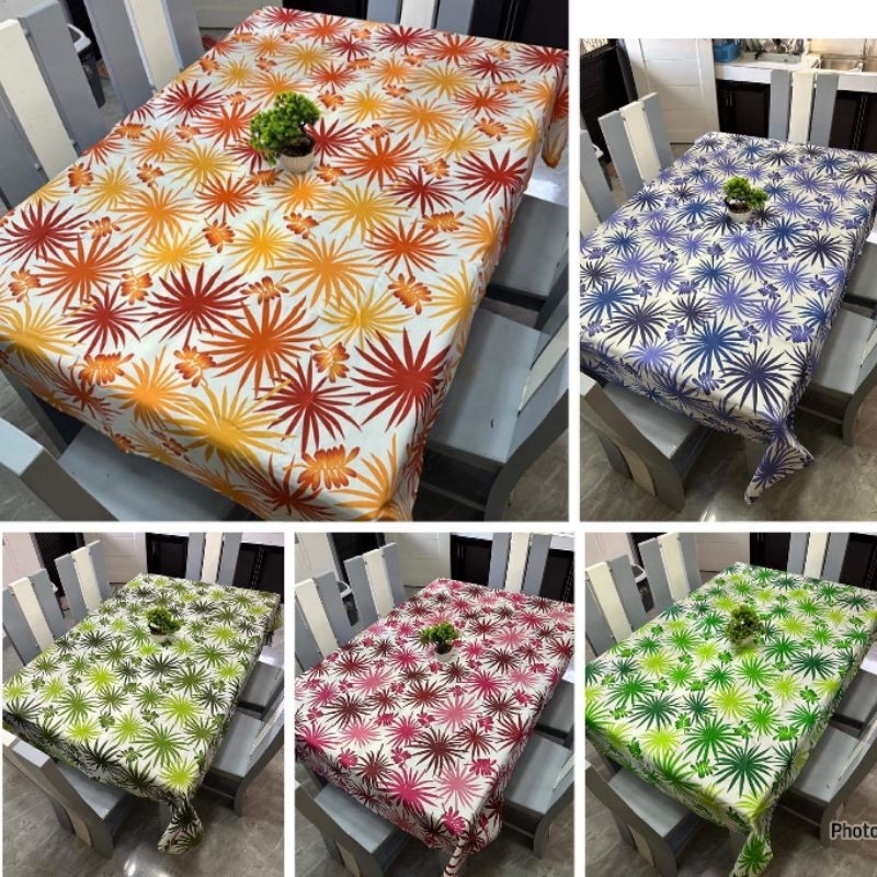 Anahaw Design Table Cloth 4 6 8 Seater | Shopee Philippines