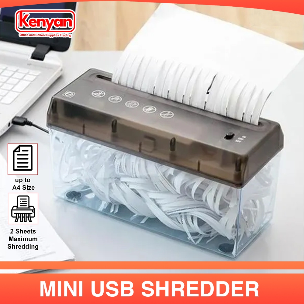 Mini USB Shredder A4 & A6 Size Paper Cutting Machine for Office Home ...