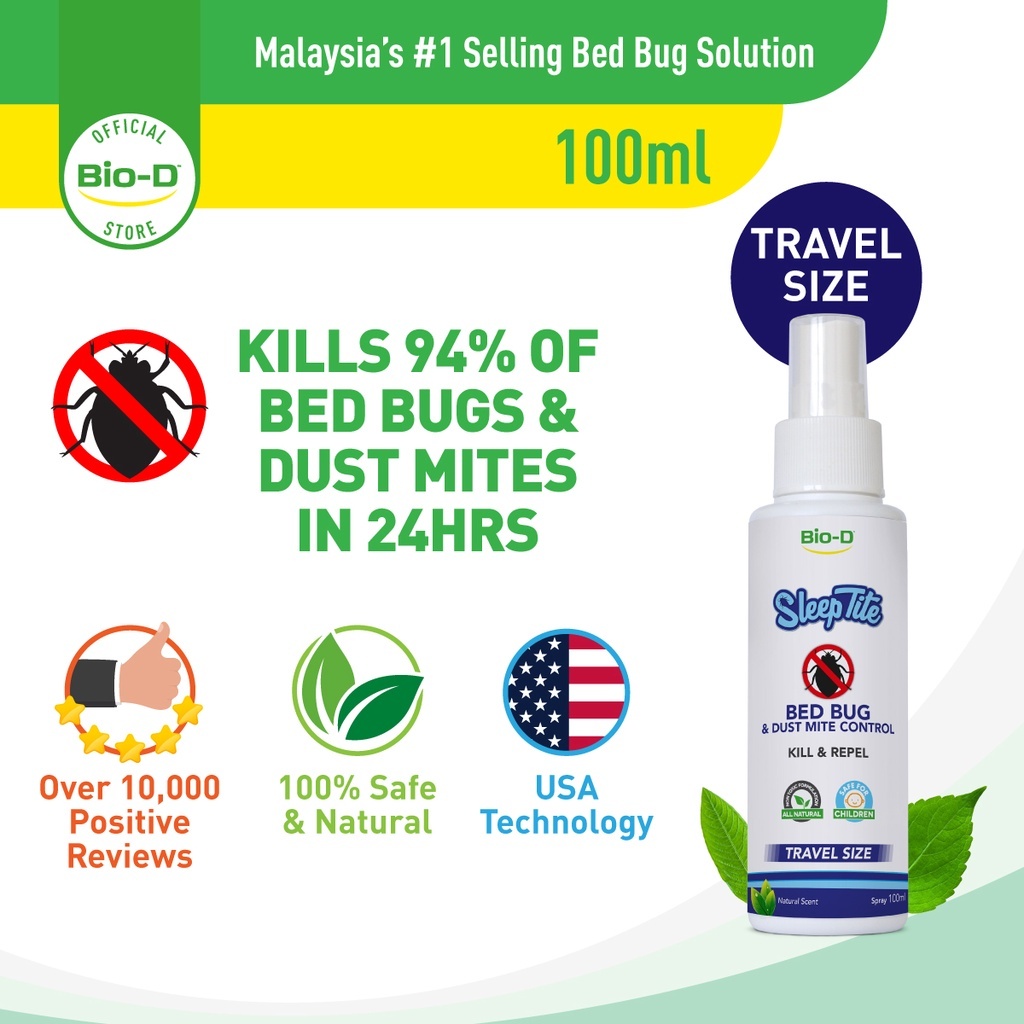 Bio-D SleepTite Bed Bug And Dust Mite Control Spray Travel Size ...