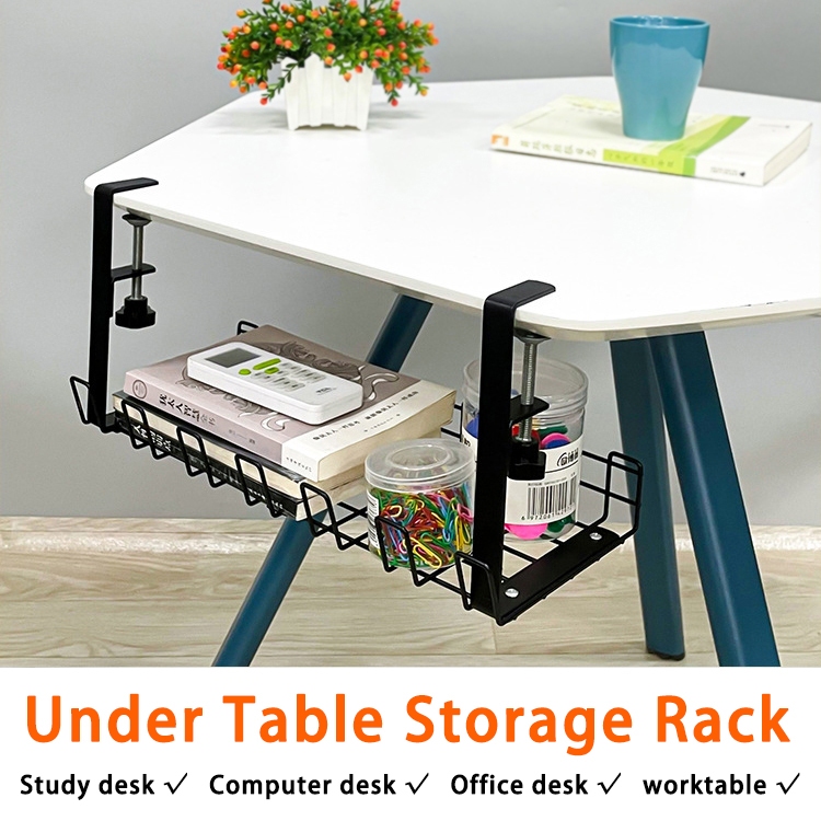 Under Table Storage Basket Under Desk Cable Management Desk Cabinet ...
