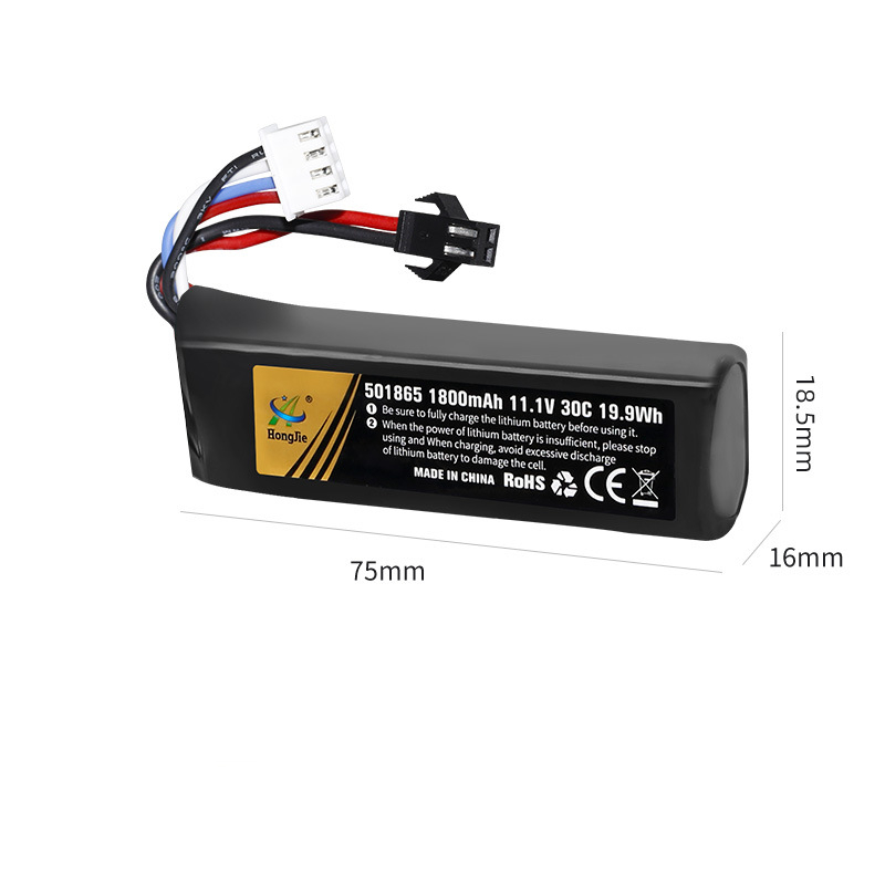 Lithium Battery 7.4V 11.1V 2800mAh 30C RC Lipo Battery Rechargeable High-Rate 3S Battery XT30 ...