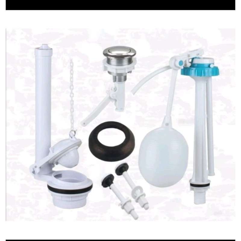 1set flash toilet tank fittings push button, level type ,dual push ...