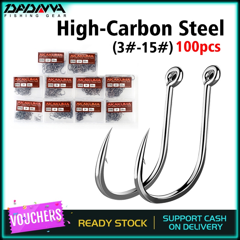 Fishing Hook Accessories Fish carp Hooks Set Strong Carbon Steel Sharp ...