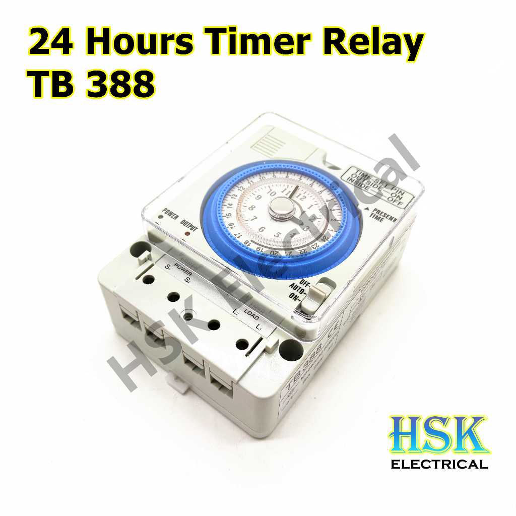 TB388 24Hours Timer Relay 220VAC | Shopee Philippines