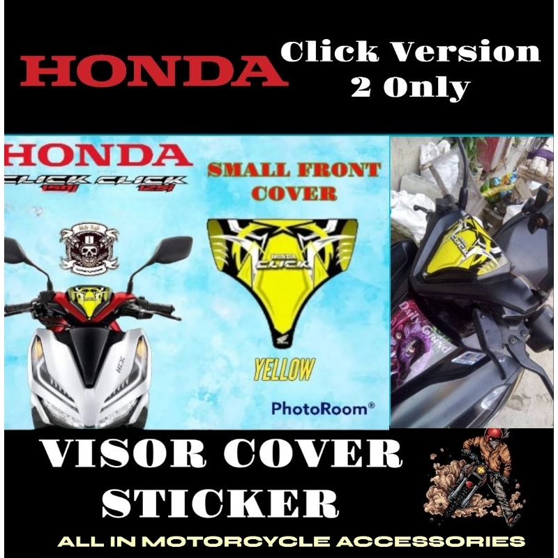 Honda Click Version 2 Only Visor Sticker Accessories | Shopee Philippines