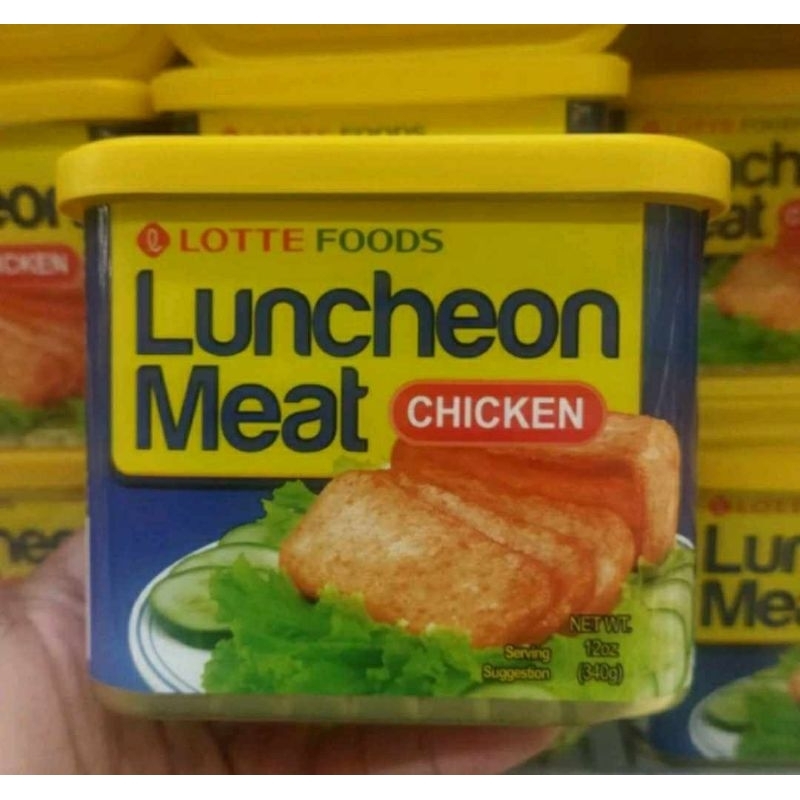 Lotte Korean Luncheon meat chicken flavor 340grams | Shopee Philippines