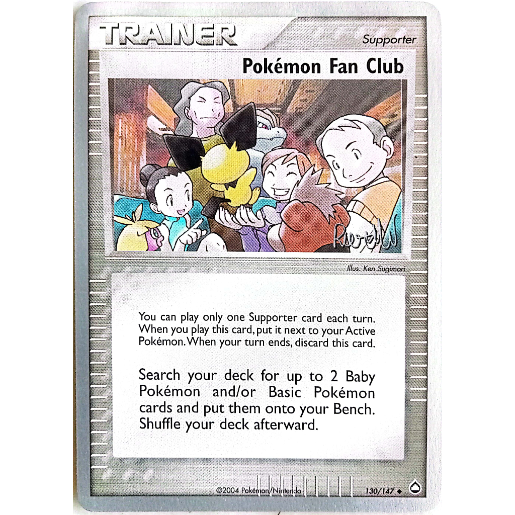Pokemon TCG Pokémon Fan Club 130/147 Aquapolis 2004 World Championship ...