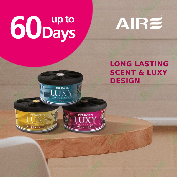 AIROZONE Luxy Scented Block Home Fragrance Air Freshener for Room Bedroom Pet Order Eliminator ...