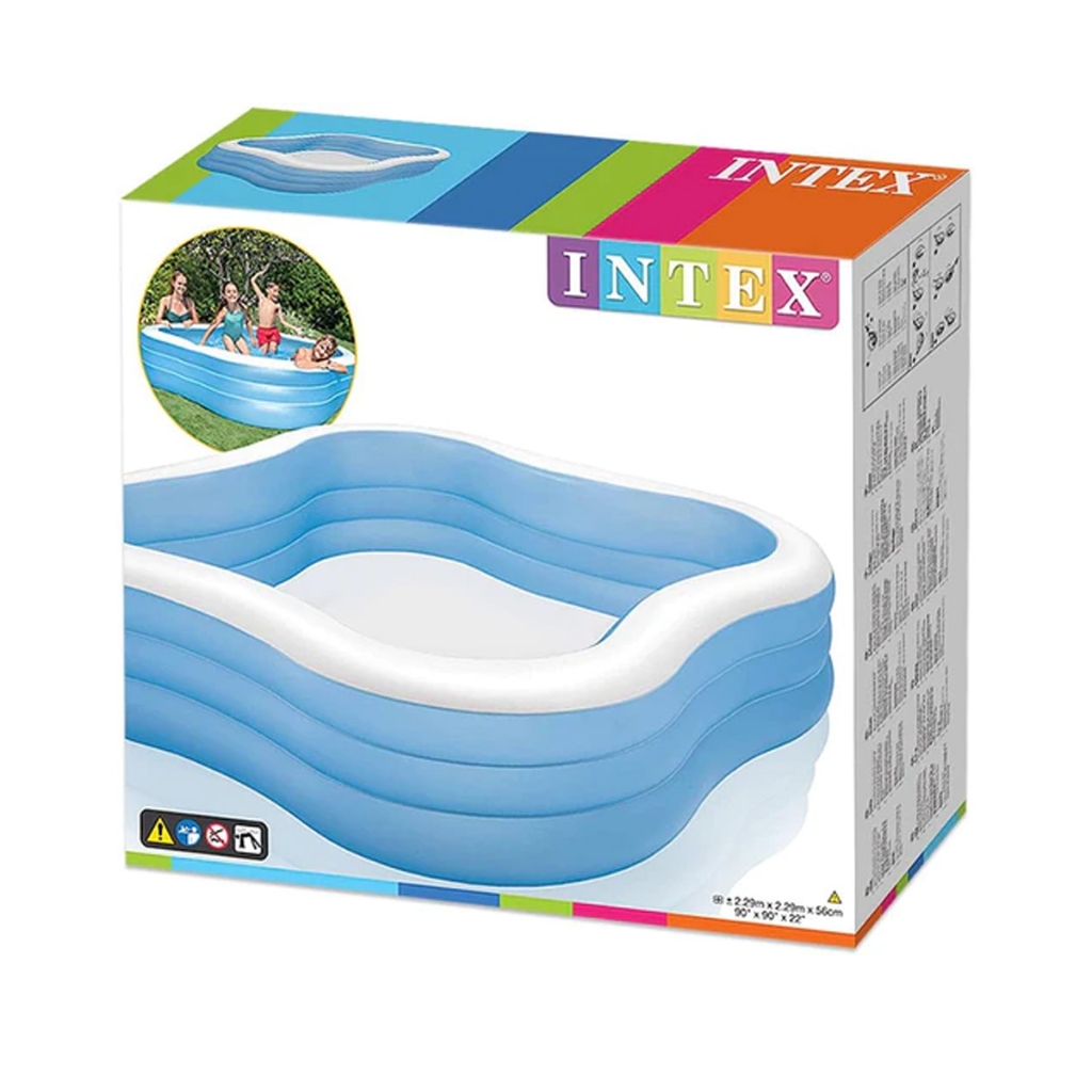 COD Intex Summer Swimming Pool Center Pool For Kids Wave Design ( 90" L ...