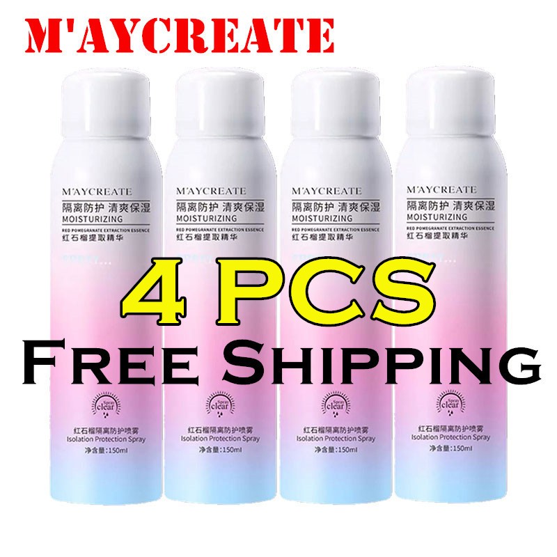 4pcs Maycreate Skin Whitening Spray Original Sunscreen Spray ...