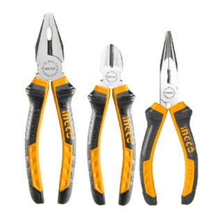 Ingco 3PCS Combination Pliers Long Nose Diagonal Pliers Wire Cutter Set ...