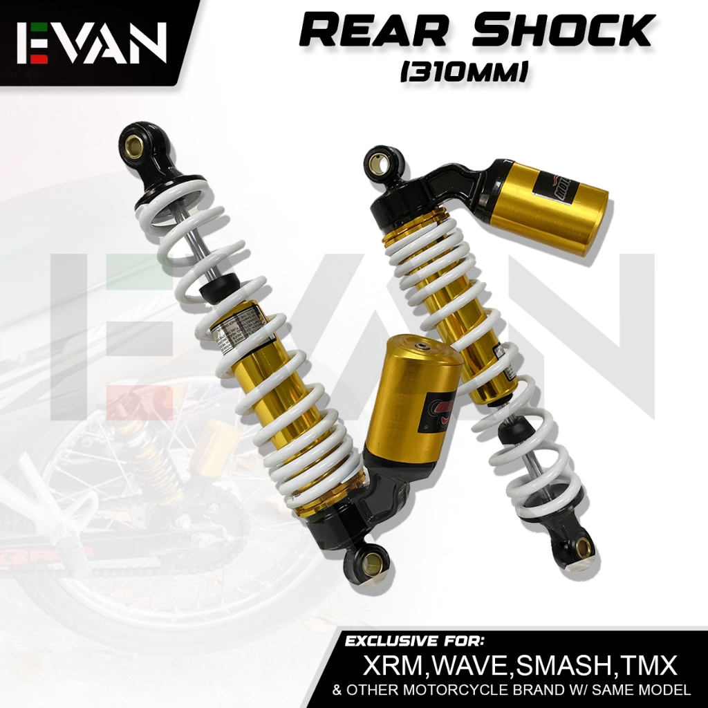 EVAN.PH Rear Shock 310mm With Gas Tank Rear Airbag Absorber(Xrm /Wave ...