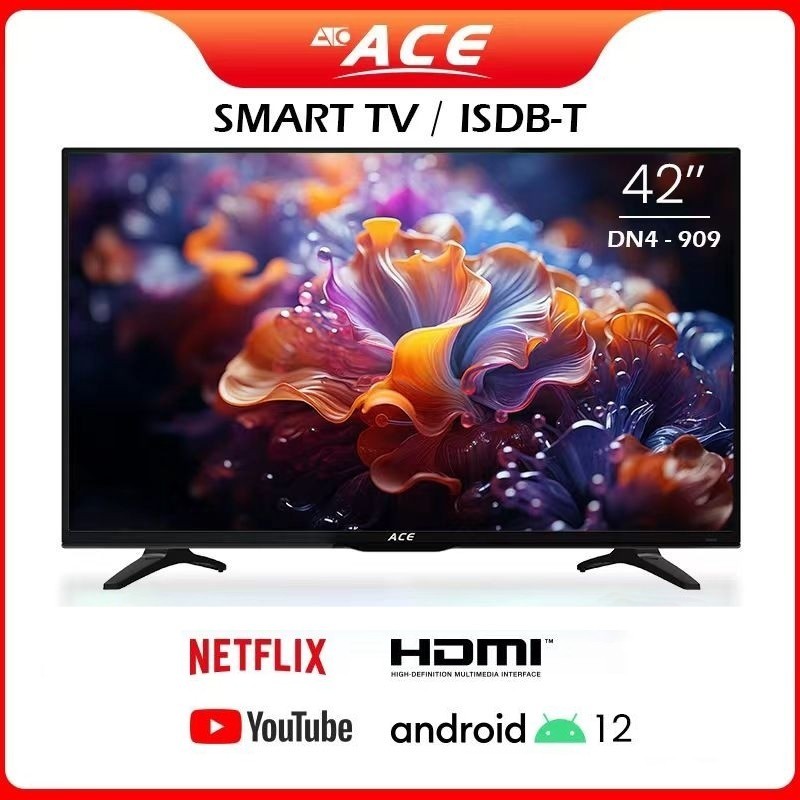 ACE 42" UHD Smart Google TV (Android 12, Netflix, Youtube, Chromecast ...