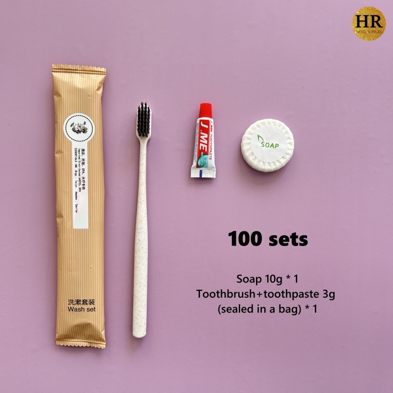 100 sets Hotel dental kit (Toothbrush+toothpaste, packed in a sealed ...