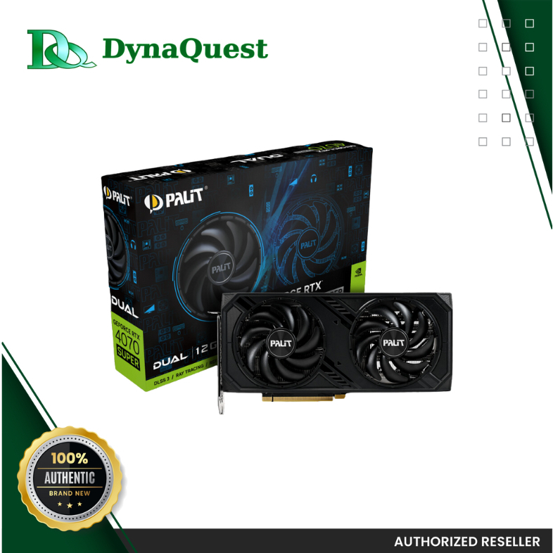 Palit RTX 4070 Super DUAL 12GB GDDR6X NED407S019K9-1043D Graphics Card ...