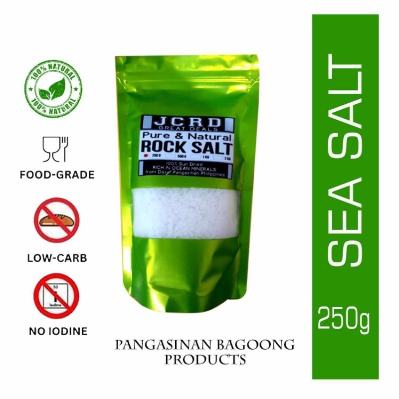 Pangasinan Premium Sea Salt 250g ( ORGANIC ) | Shopee Philippines