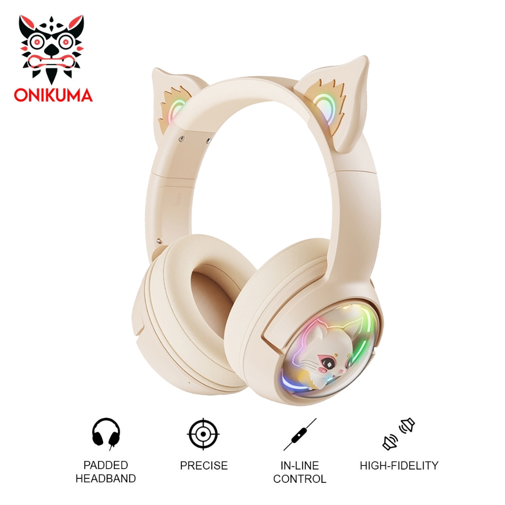 Onikuma B5 Professional Gaming Headset Wireless Bluetooth Noise ...