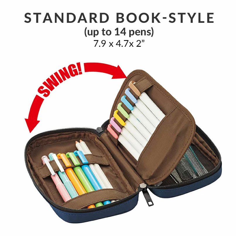 LIHIT LAB SmartFit Pen Case — Compact / Standard Book-Style | Shopee ...