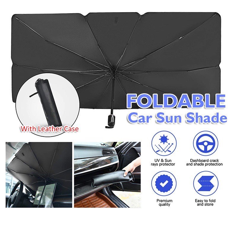 Car Parasol Car Umbrella Sun Shade Cover Anti-UV Portable Front Car Sun ...