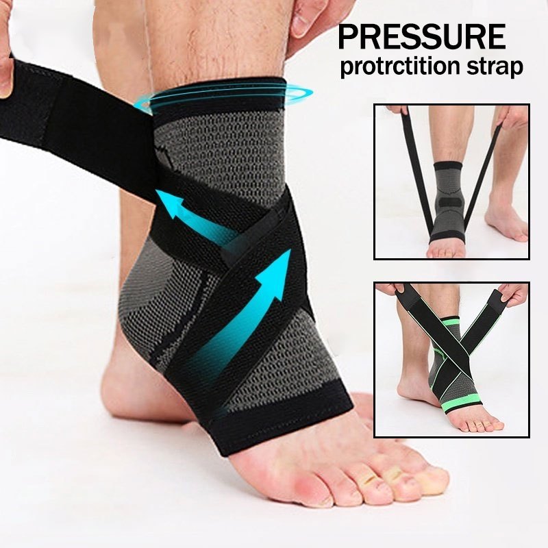 Ankle Support Sports Adjustable Foot Guard Supporter Brace Strap Ankle ...
