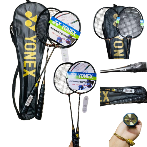 1PAIR YONEX CARBONEX RACKET WITH REGULAR BAG CARBON GRAPHITE RANDOM ...
