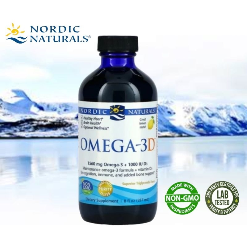 ON HAND Nordic Naturals Omega 3 + D3 Lemon (237ml) | Shopee Philippines