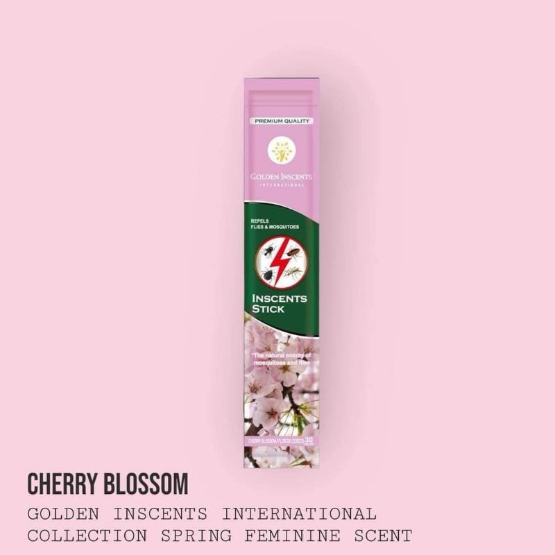 1Pack (30sticks)-CHERRY BLOSSOM ORIGINAL GOLDEN INSCENTS Scented ...