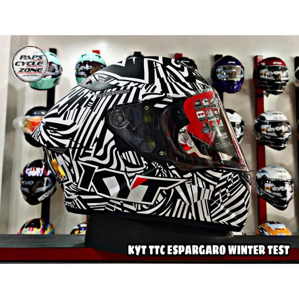 KYT TTC ESPARGARO WINTER TEST FULLFACE HELMET | Shopee Philippines