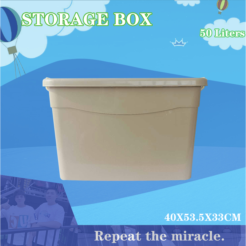 SJM MALL VIVA STORAGE BOX MOCHA 50 LITER | Shopee Philippines