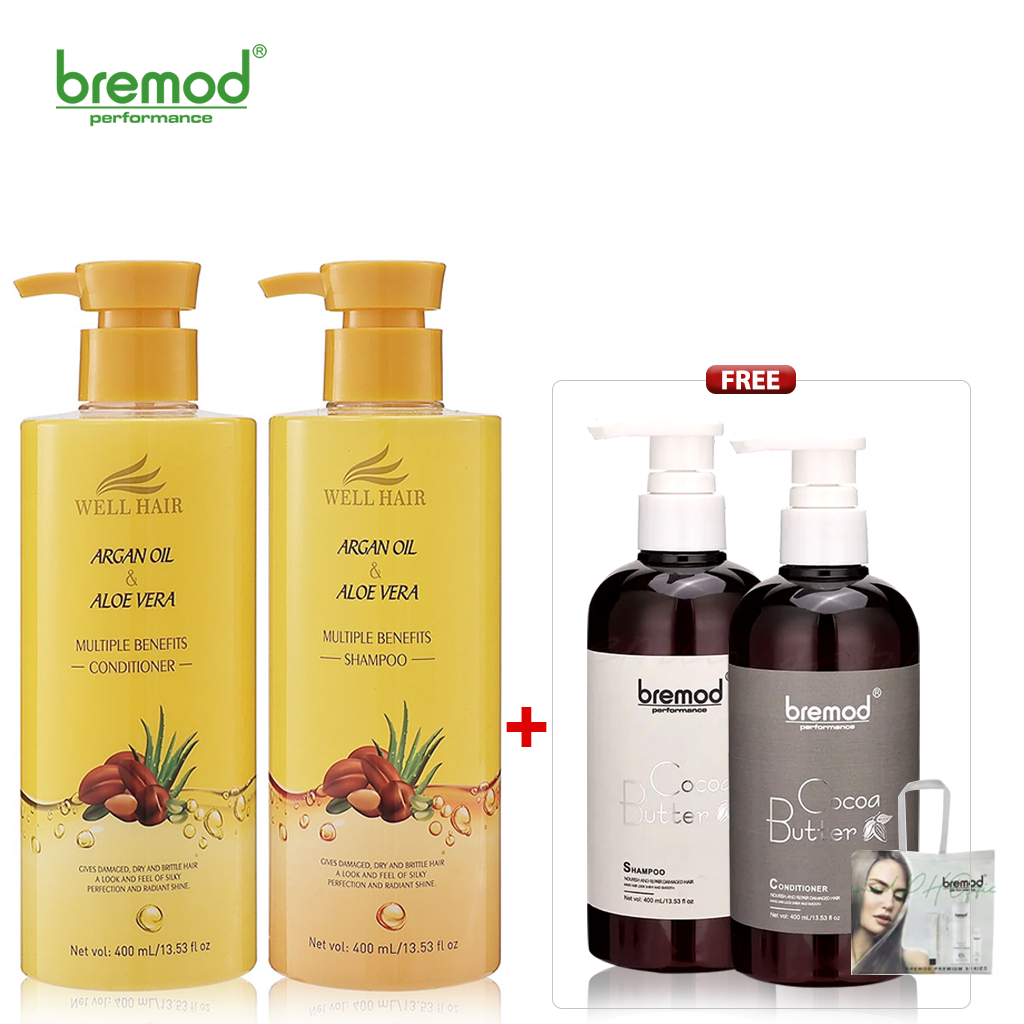 Bremod Natural Premium Hair Shampoo & Conditioner Natural Nourish Hair ...