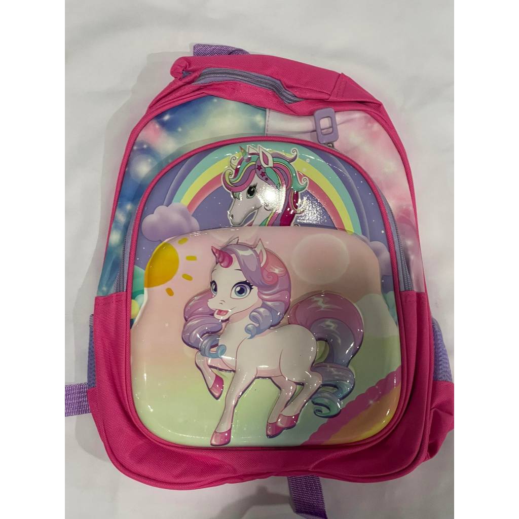 Emma 3D 13Inches cartoon school backpack for kids (B1523) | Shopee ...