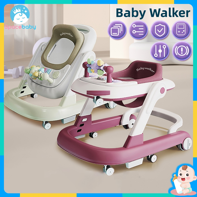 【New】Baby Walker for Baby Boy and Girl 3 in 1 Anti-rollover Walker with ...