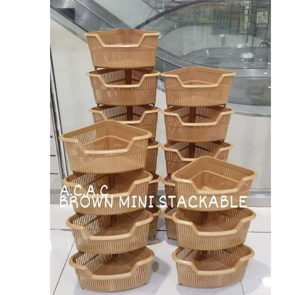 #909 Mocha 3 to 4 layer multi purpose tray /sari sari store basket/condiments tray | Shopee ...