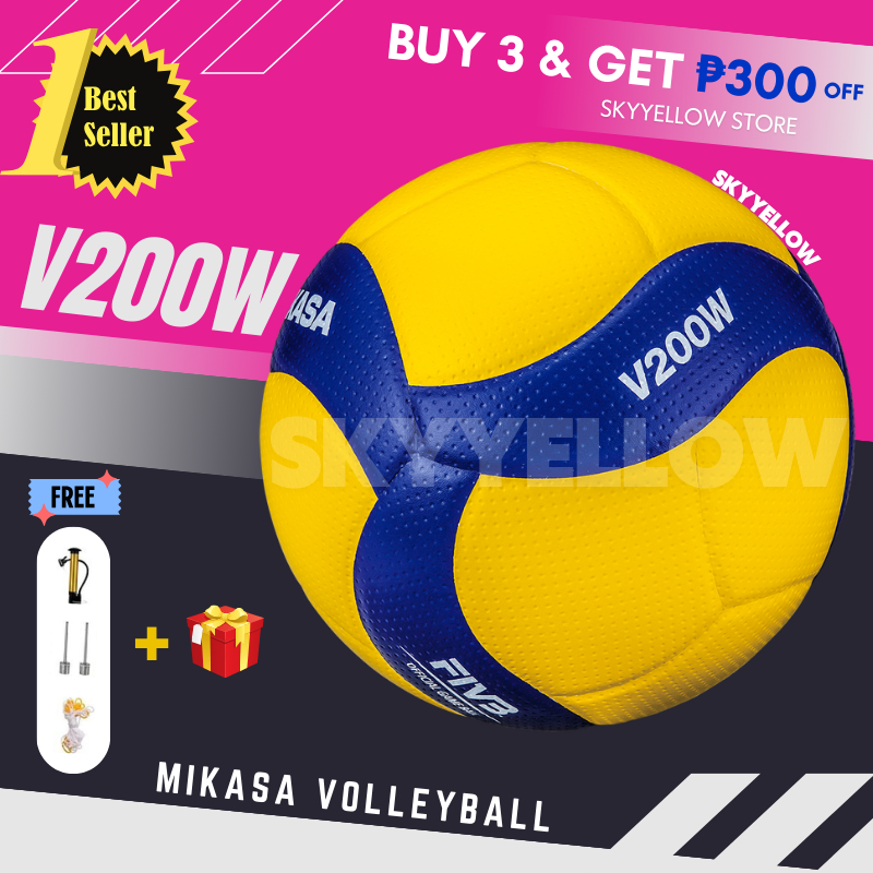 MIKASA V200W & V330W Volleyball Ball Size 5 Competition Training PU Dotted Olympic Game | Shopee ...